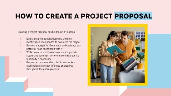 Bold Typeface Style Project Proposal | Google Slides & PPT