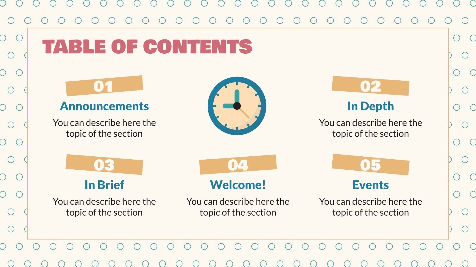 Preschool Newsletter Google Slides & PowerPoint template