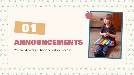 Preschool Newsletter Google Slides & PowerPoint template