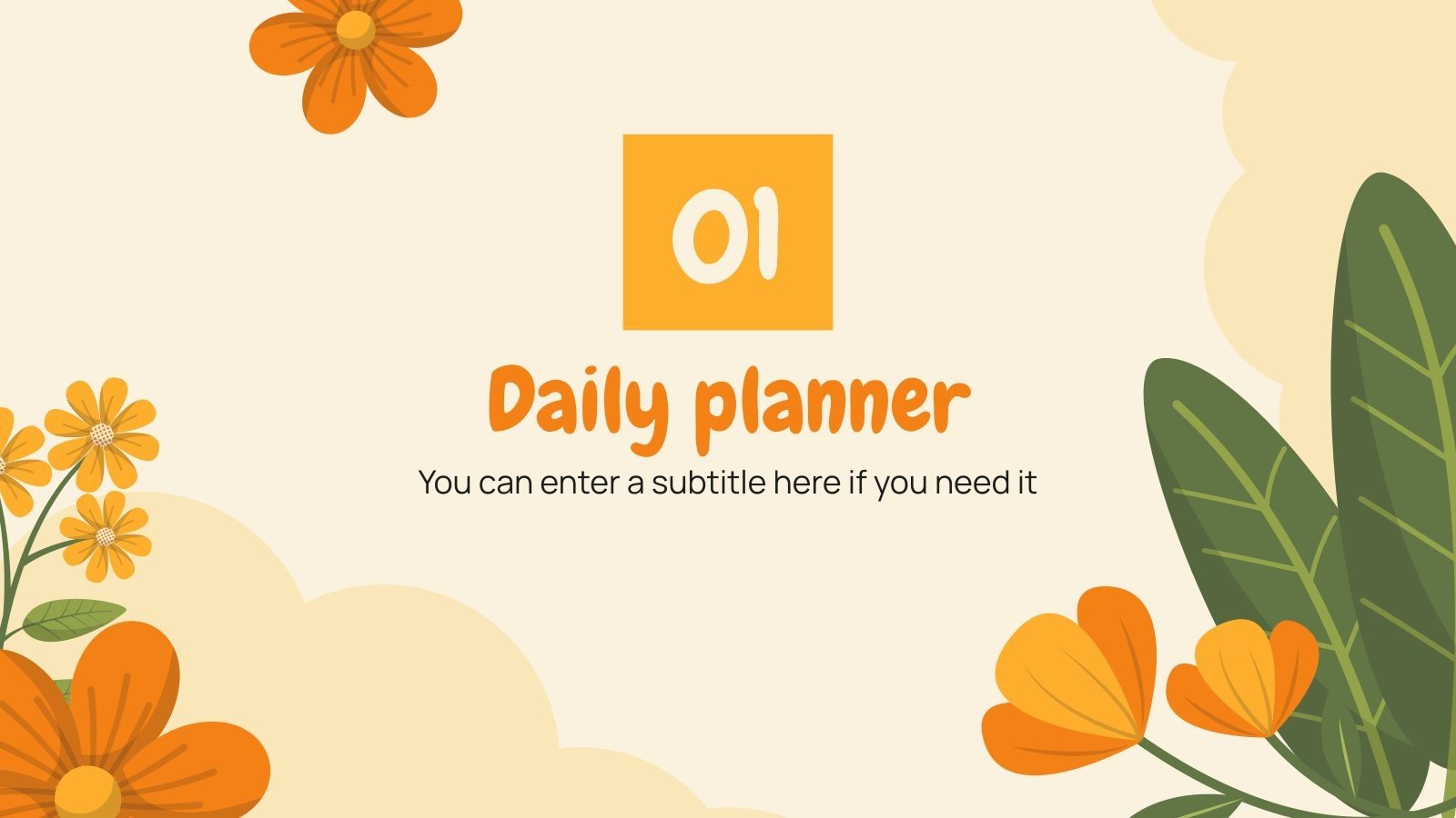 Spring Personal Organizer | Google Slides & PPT
