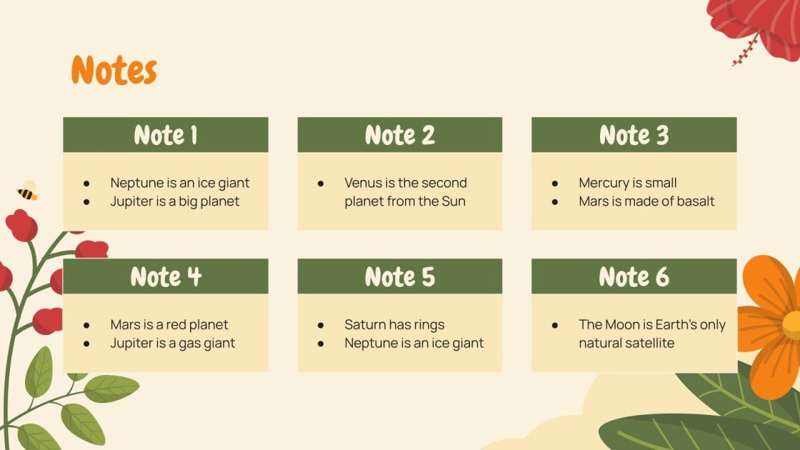 Spring Personal Organizer | Google Slides & PPT