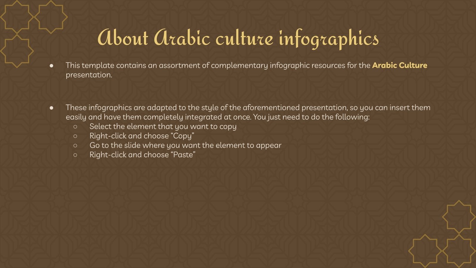 Arabic Culture Infographics | Google Slides & PowerPoint