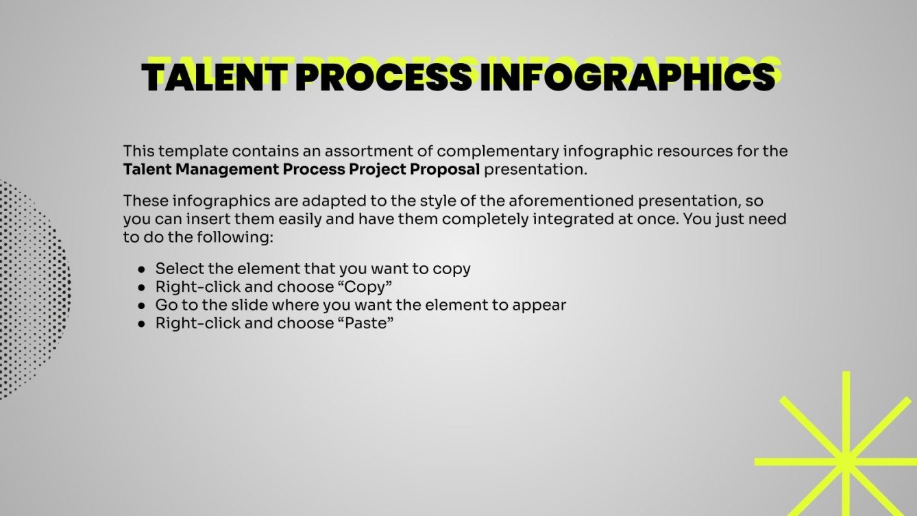 Talent Management Process Project Proposal Infographics