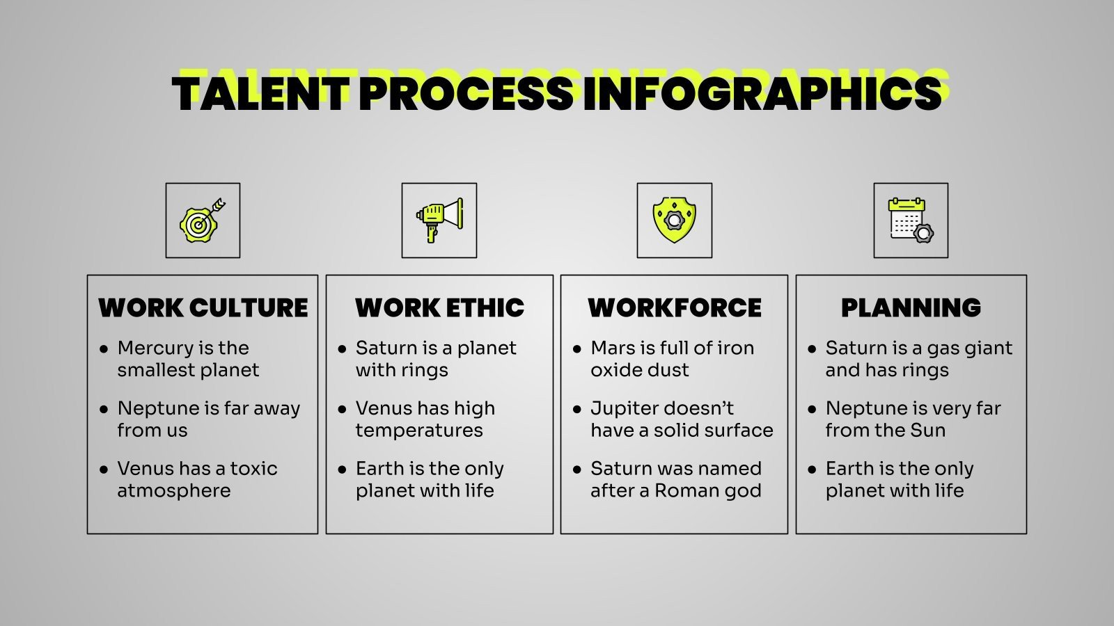 Talent Management Process Project Proposal Infographics
