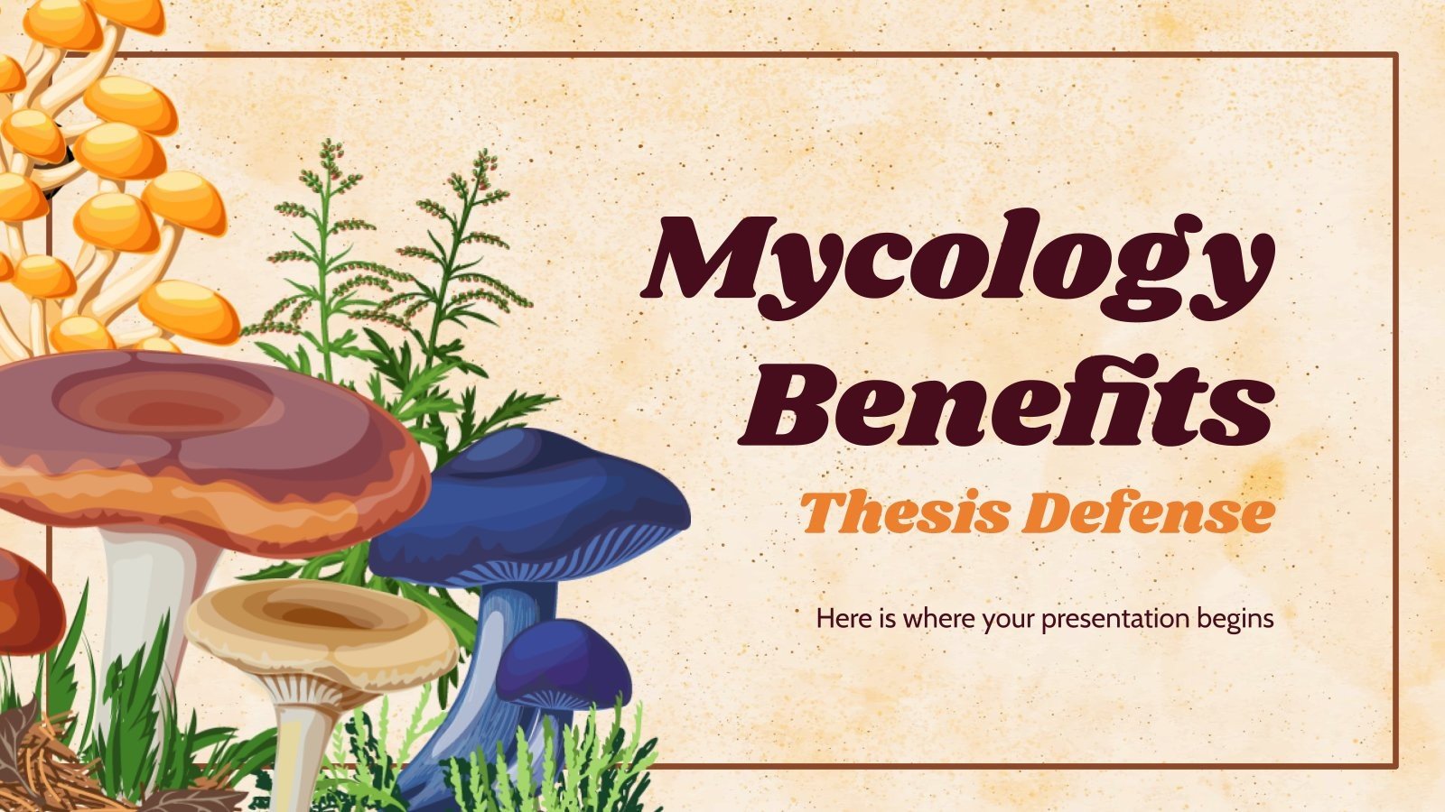 Mycology Benefits Thesis Defense | Google Slides & PPT