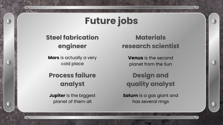 Master's Degree in Metallurgy | Google Slides & PPT