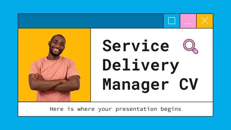 Service Delivery Manager CV | Google Slides & PPT