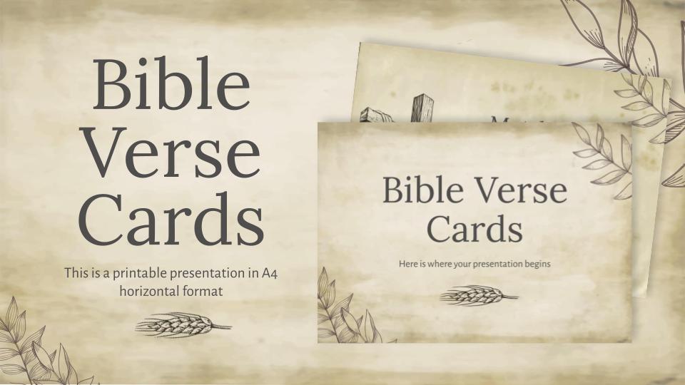 Bible Verse Cards | Google Slides & PowerPoint