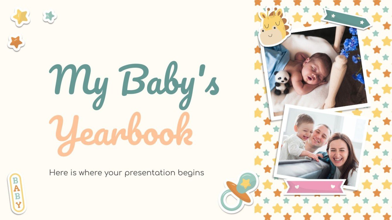 Free baby-themed templates for Google Slides and PPT