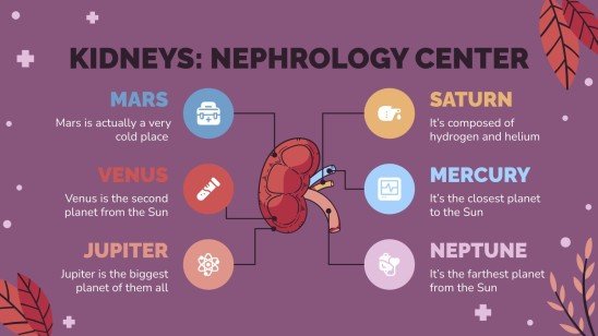 Kidneys: Nephrology Center Infographics | Google Slides