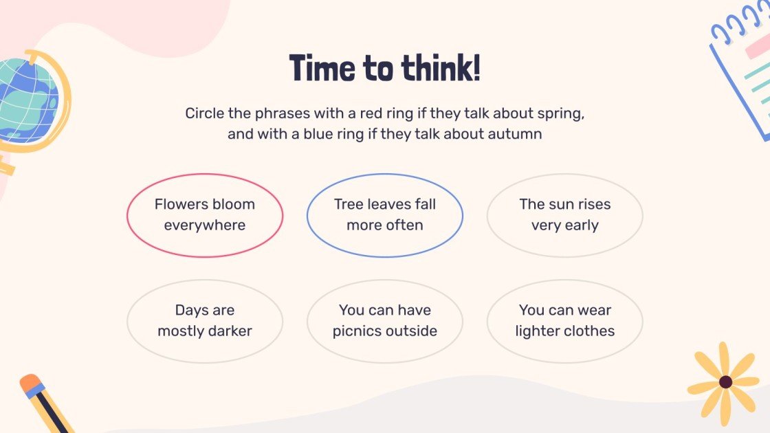 Elementary Back from Spring Break Activities | Google Slides