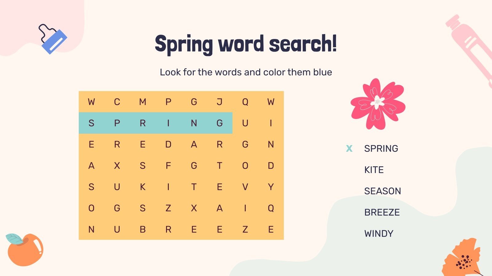 Elementary Back from Spring Break Activities | Google Slides