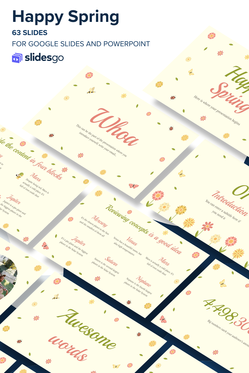 Happy Spring | Google Slides & PowerPoint template