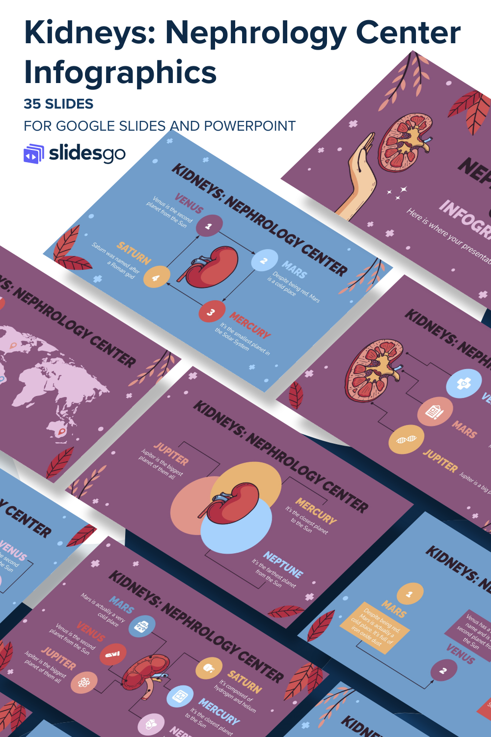 Kidneys: Nephrology Center Infographics | Google Slides