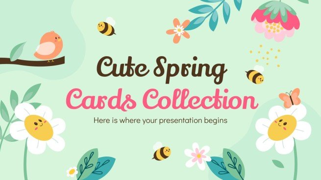 Cute Spring Cards Collection | Google Slides & PowerPoint