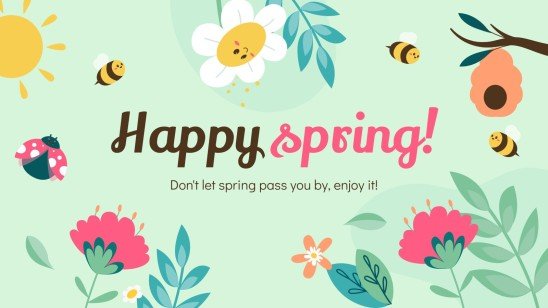 Cute Spring Cards Collection | Google Slides & PowerPoint