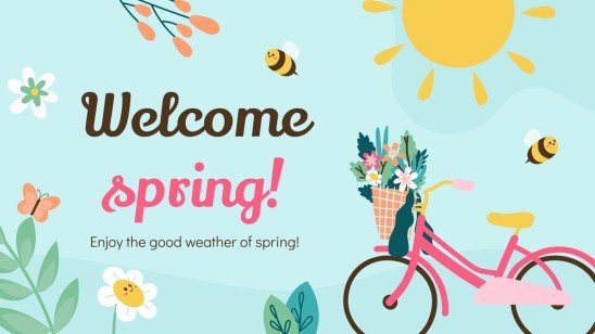 Cute Spring Cards Collection | Google Slides & PowerPoint