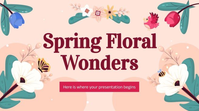 Spring Floral Wonders | Google Slides & PowerPoint