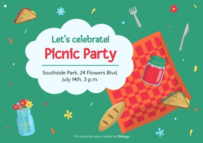 Picnic Party Invitations | Google Slides & PowerPoint