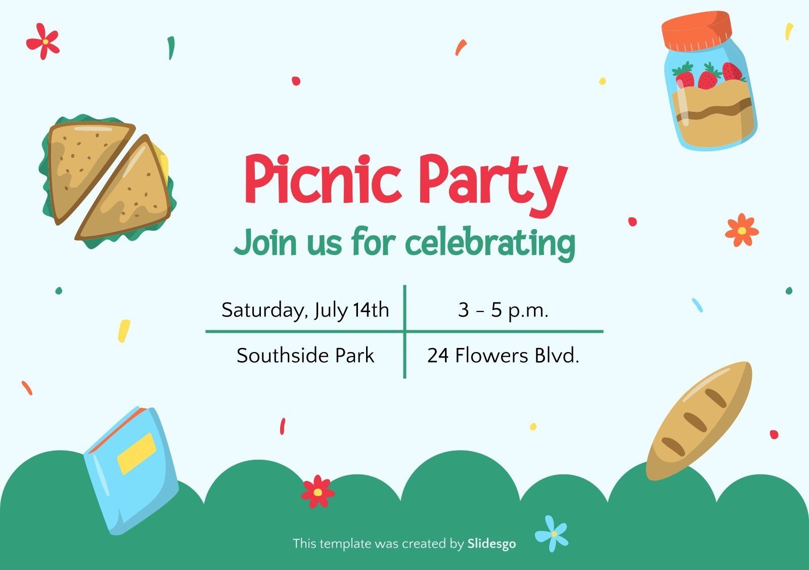 Picnic Party Invitations | Google Slides & PowerPoint