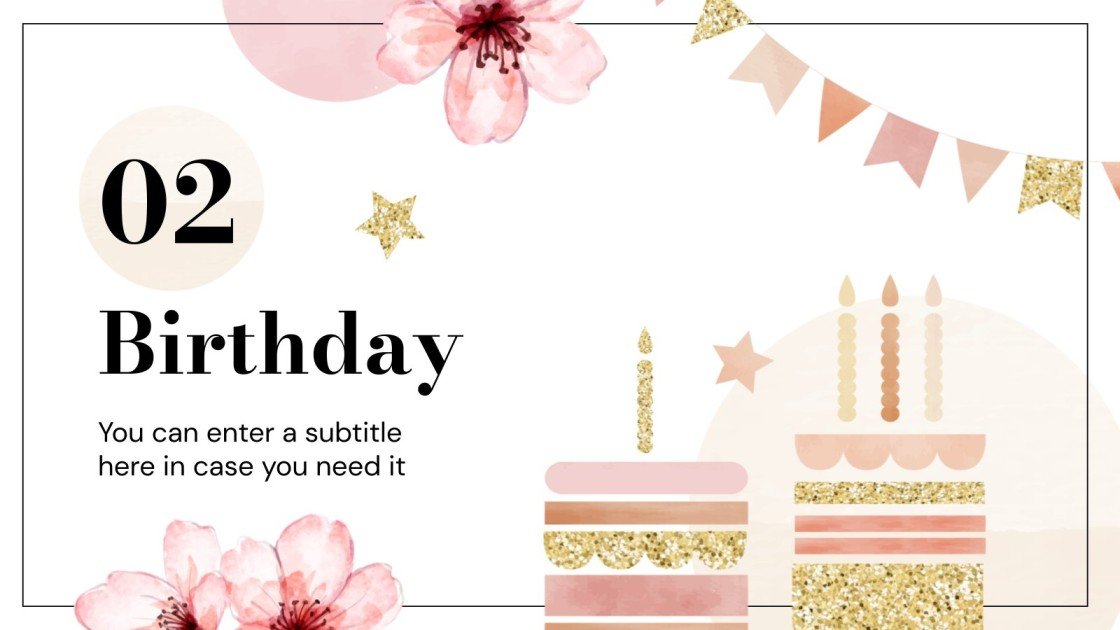 Spring Birthday Party! | Google Slides & PowerPoint