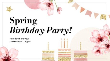 Plantillas gratis de Cumpleaños para Google Slides y PowerPoint