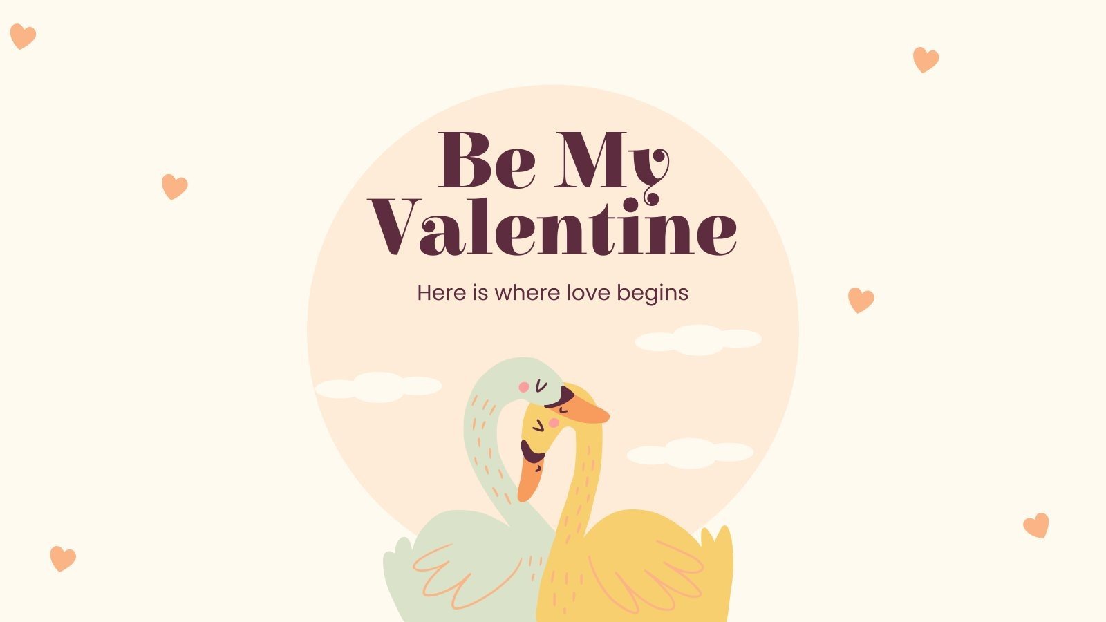 Be My Valentine Google Slides Theme and PowerPoint Template