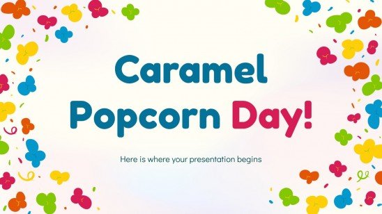 Caramel Popcorn Day! | Google Slides & PowerPoint template