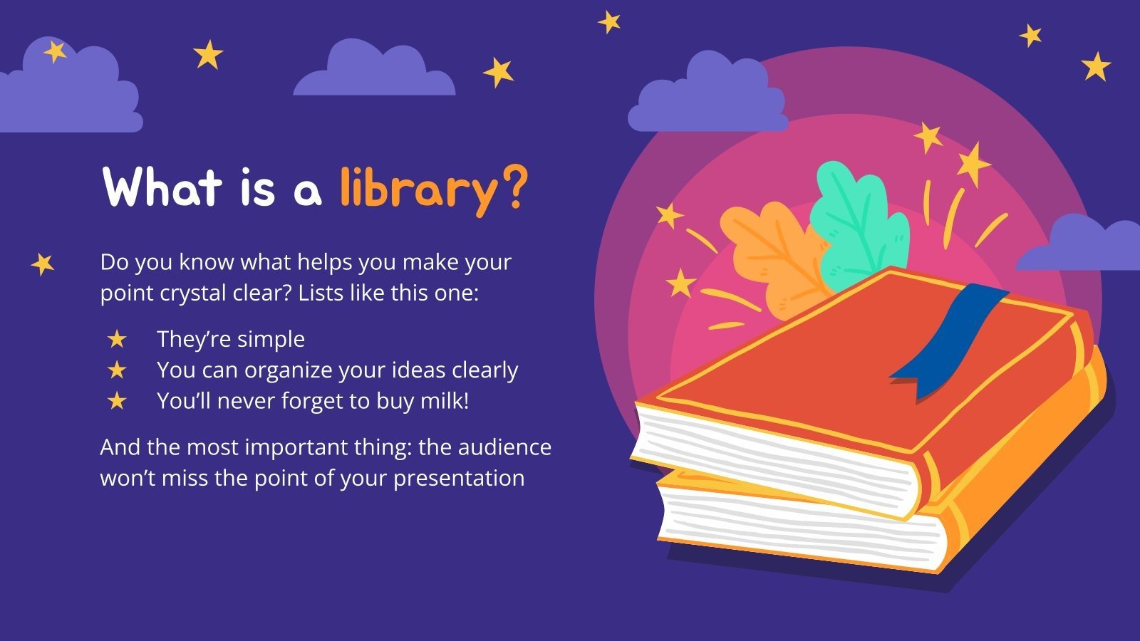 Library Visit with Pre-K | Google Slides & PPT