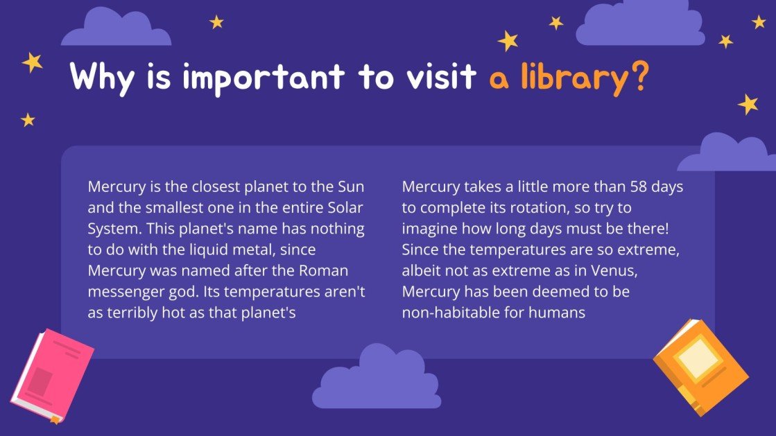Library Visit with Pre-K | Google Slides & PPT
