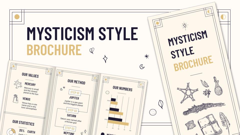 Folheto de estilo místico | Google Slides e PowerPoint