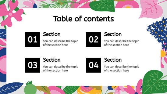 Magnifique motif de printemps | Google Slides et PPT