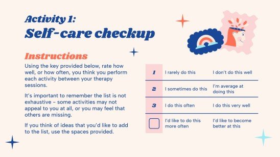 Self-care Activities for Adults | Google Slides & PPT
