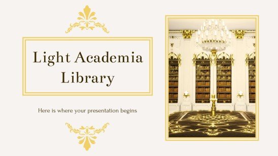Light Academia Library | Google Slides & PowerPoint