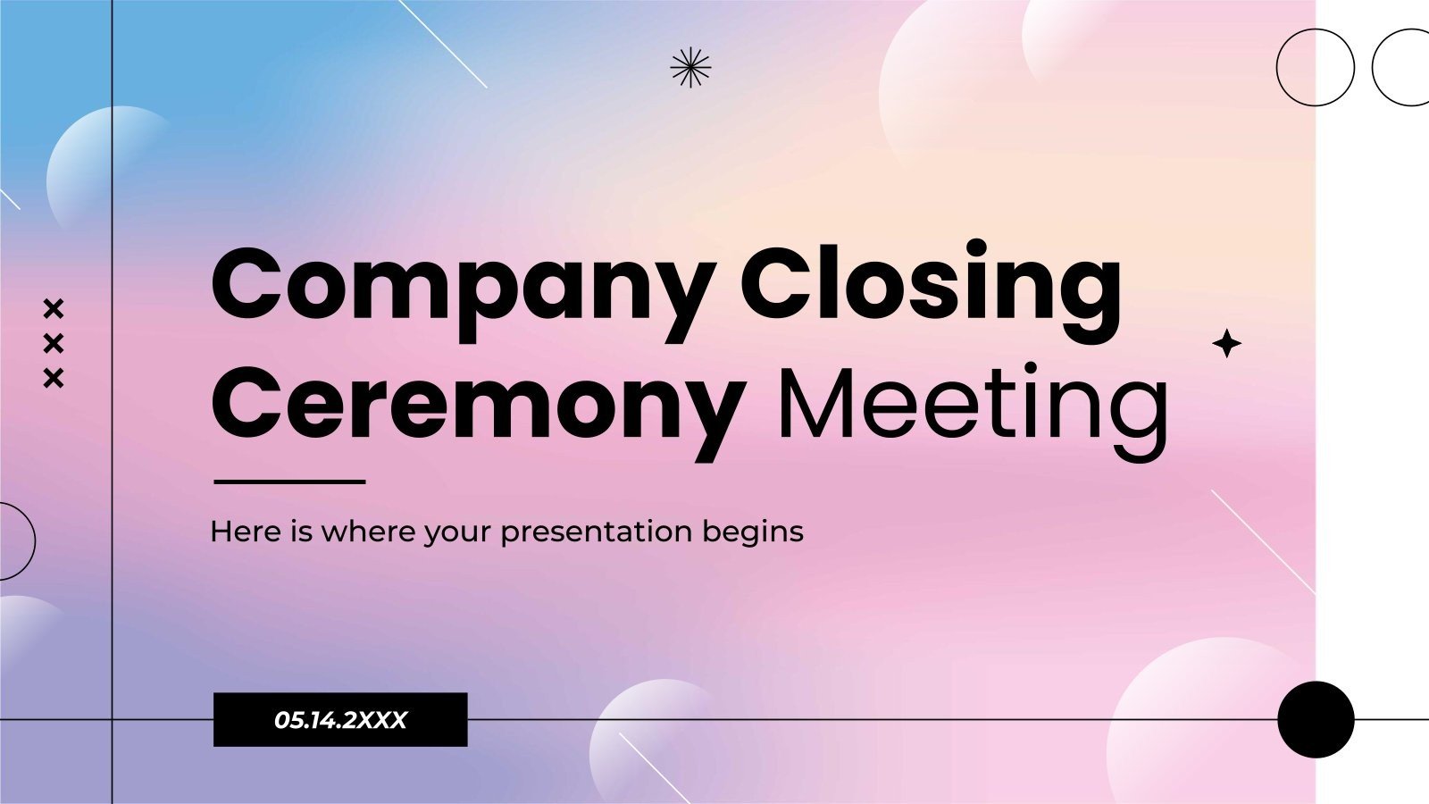 Company Closing Ceremony Meeting | Google Slides & PPT