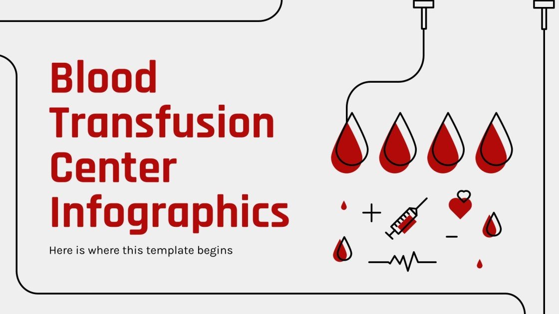 Blood Transfusion Center Infographics | Google Slides & PPT