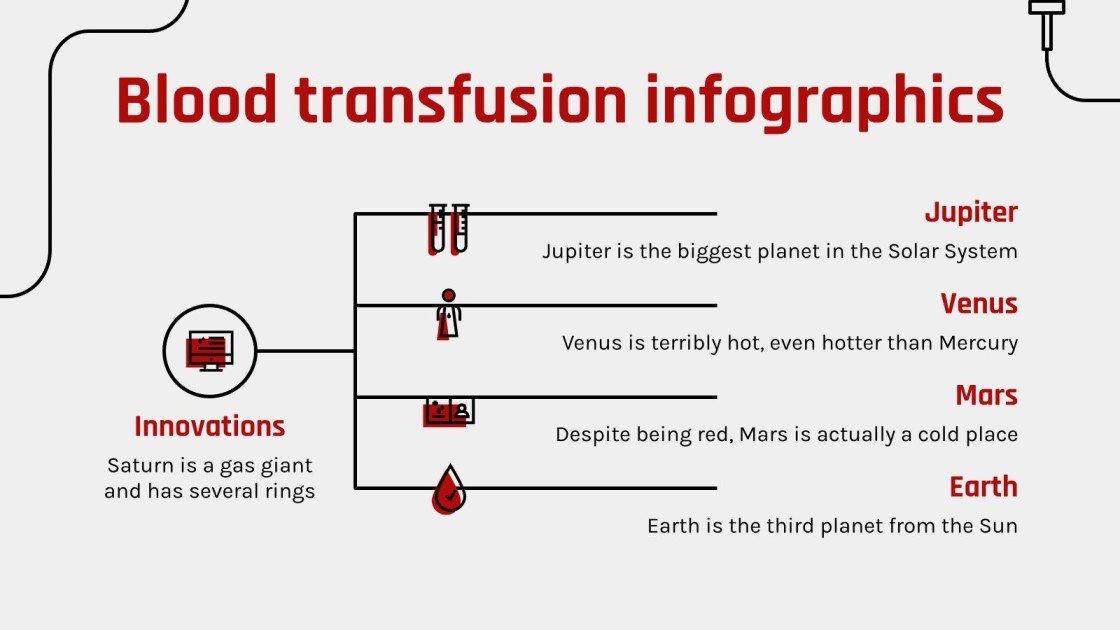 Blood Transfusion Center Infographics | Google Slides & PPT