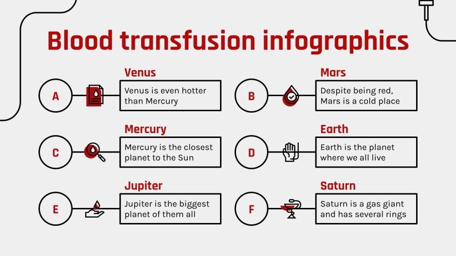 Blood Transfusion Center Infographics | Google Slides & PPT