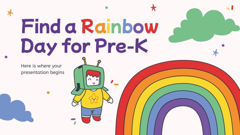 Find a Rainbow Day for Pre-K | Google Slides & PowerPoint