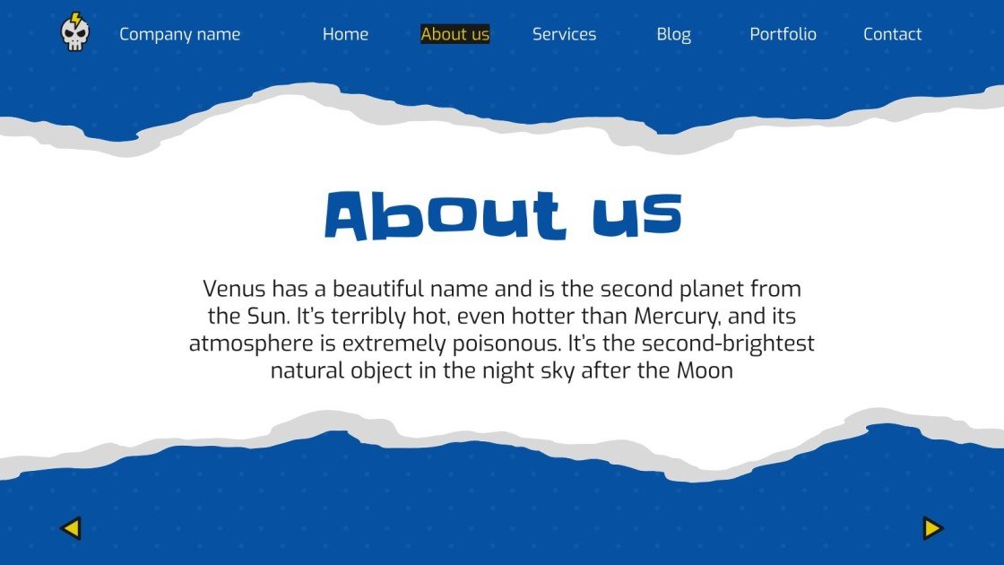 Punk Revival Style Website Design | Google Slides & PPT