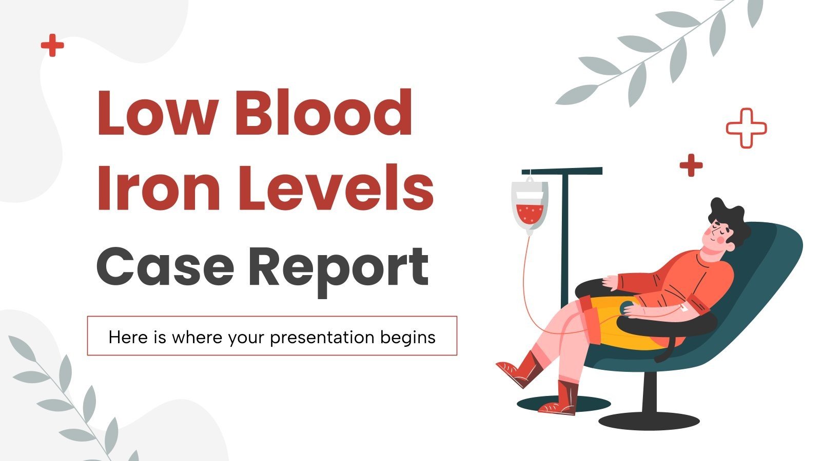 Plantillas gratuitas de Google Slides y PowerPoint sobre la anemia