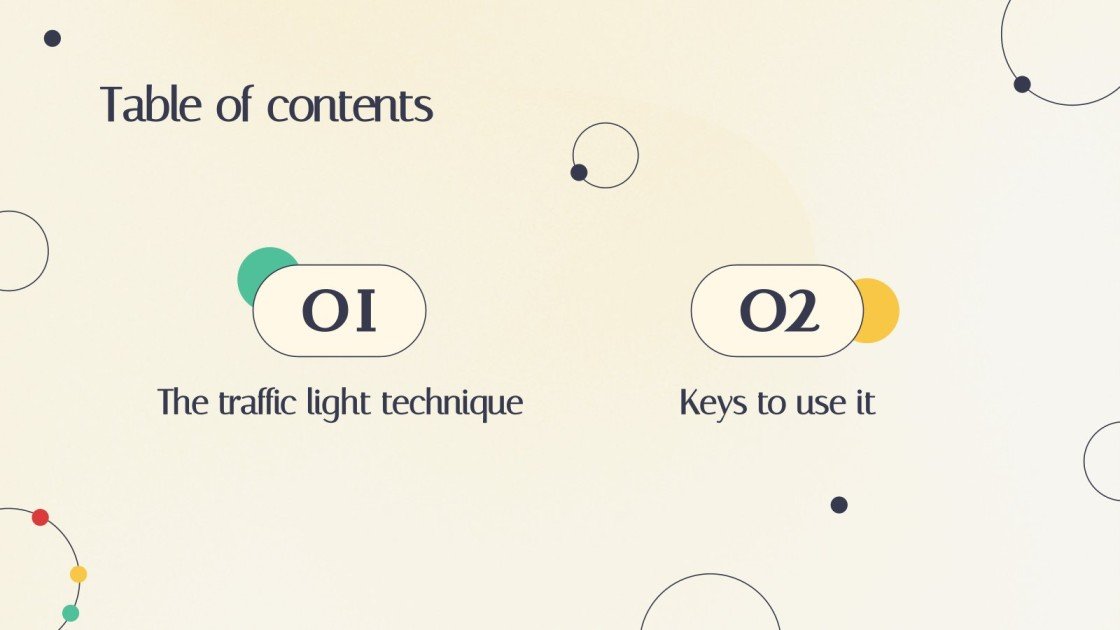 Study Technique: The Traffic Light | Google Slides & PPT