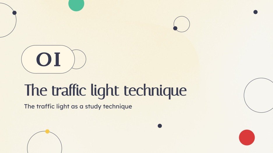 Study Technique: The Traffic Light | Google Slides & PPT