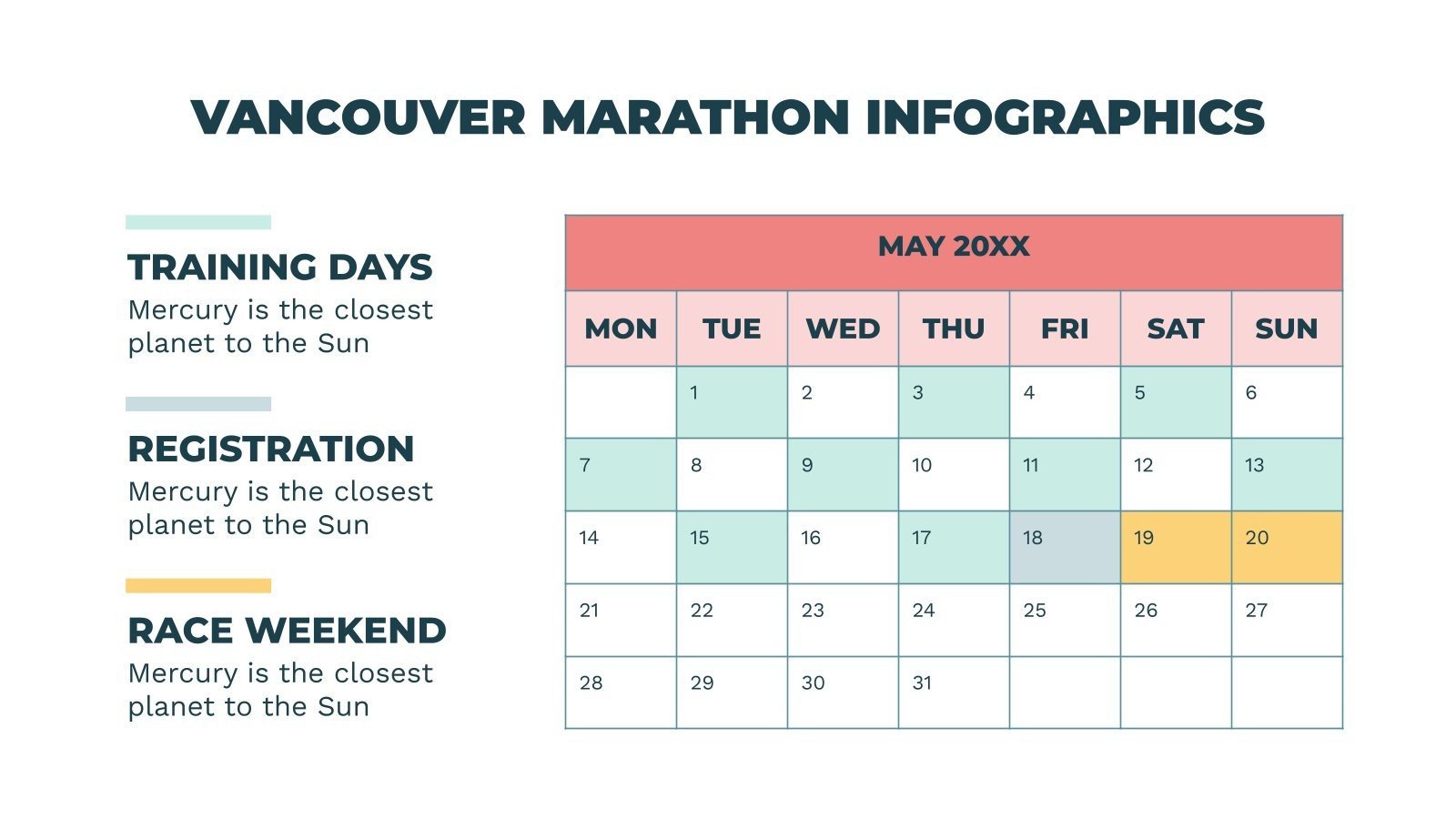 Vancouver Marathon Infographics | Google Slides & PPT