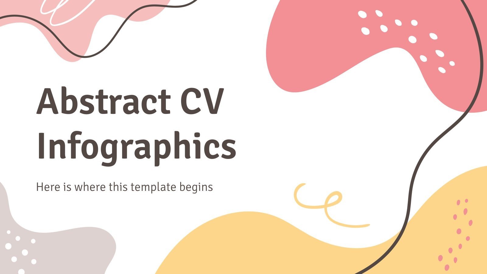 Abstract CV Infographics | Google Slides & PPT theme