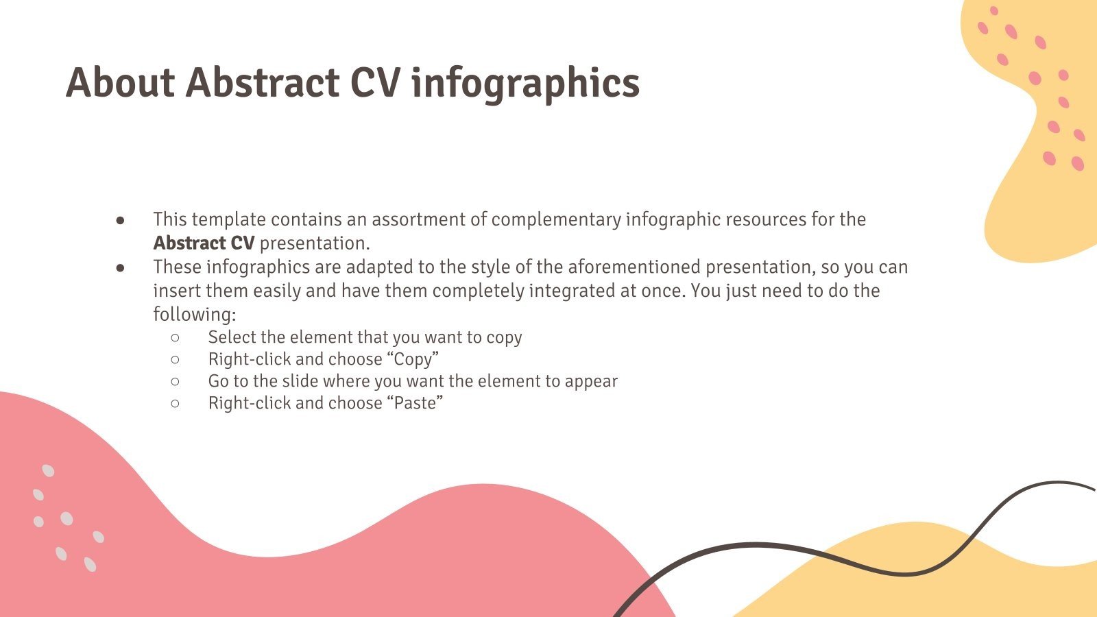 Abstract CV Infographics | Google Slides & PPT theme