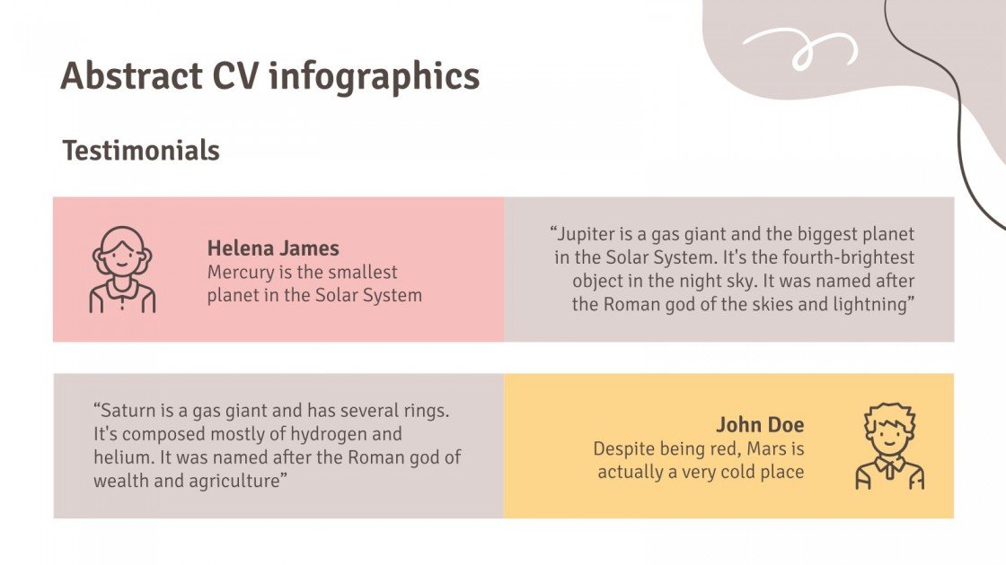 Abstract CV Infographics | Google Slides & PPT theme