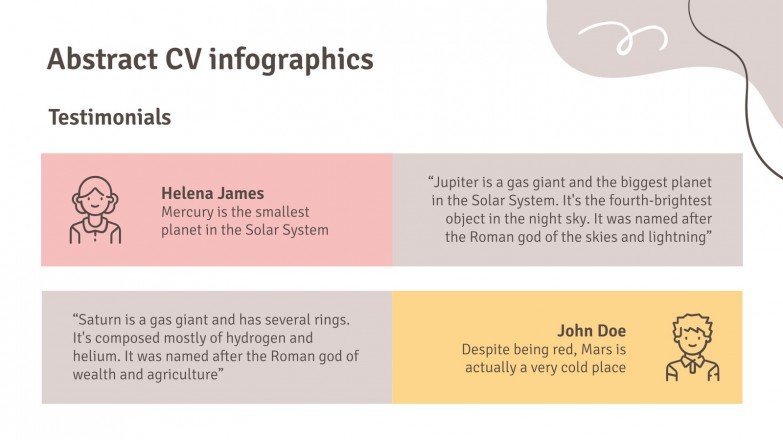 Abstract CV Infographics | Google Slides & PPT theme