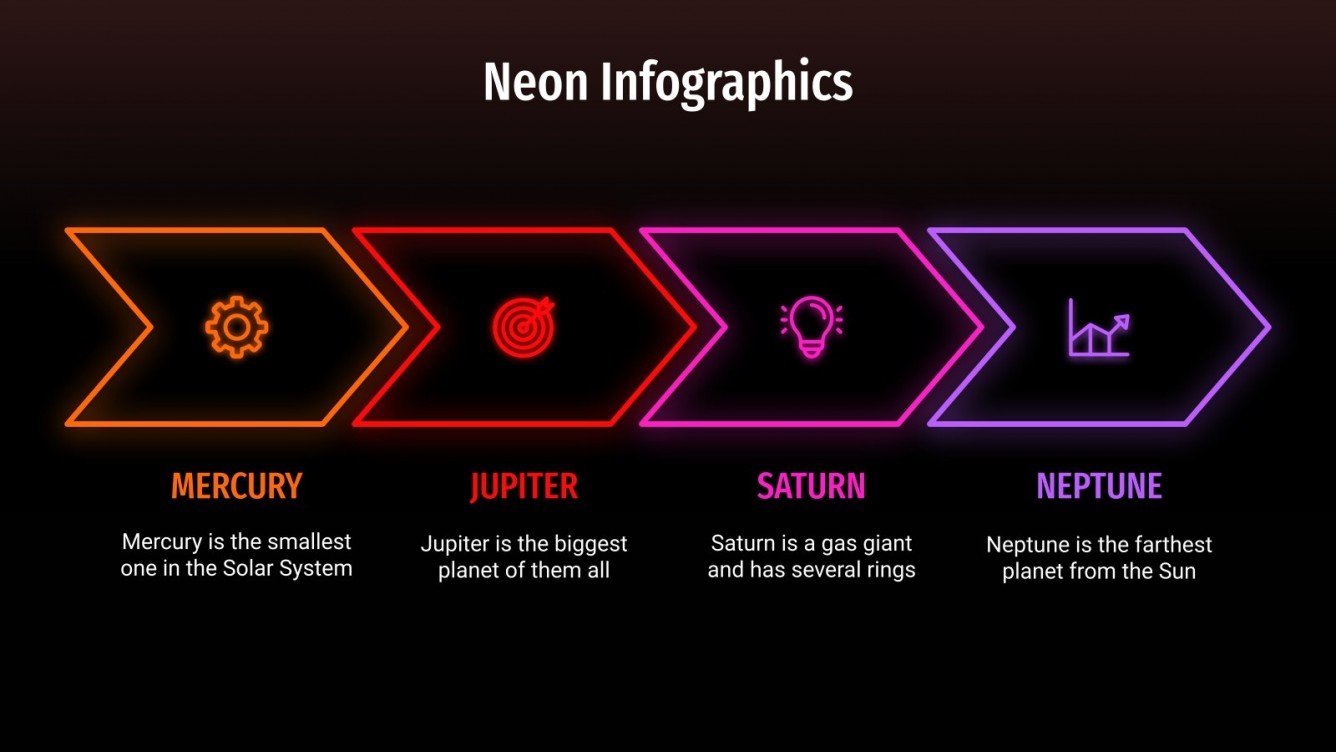 Neon Infographics | Google Slides theme & PowerPoint template