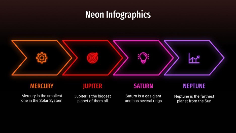 Neon Infographics | Google Slides theme & PowerPoint template